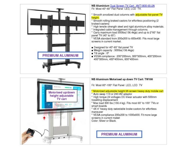 AVLOGIC AV Cart and TV Stand Catalogue – AV-Logic