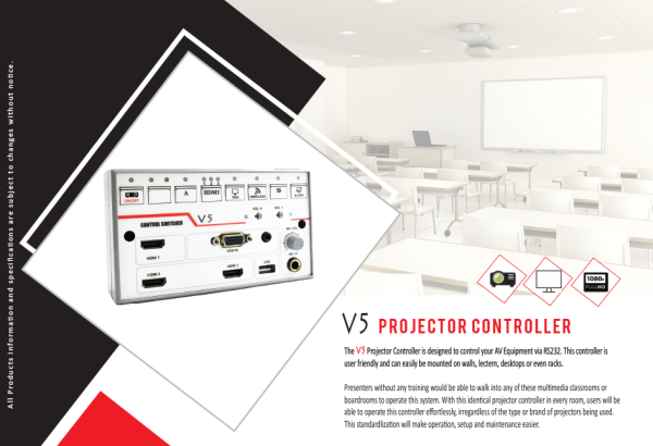 Model V5 Projector Multimedia Controller – AV-Logic